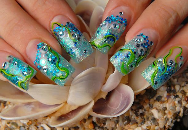 17 Aquamarine Nail Designs - Best Aqua-Inspired Nail Art