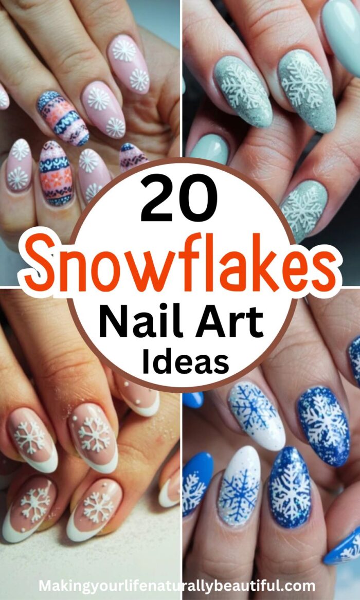 20 Frosty Snowflake Nail Art Designs for Winter Days