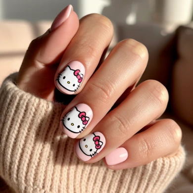 17 Adorable Hello Kitty Nail Art Ideas That’ll Melt Your Heart