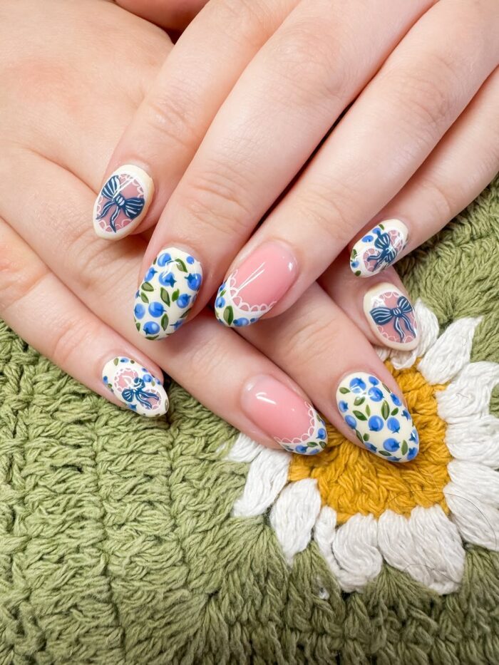 40 Cottage core Nail Designs That are Cozy, Cute, and Timeless