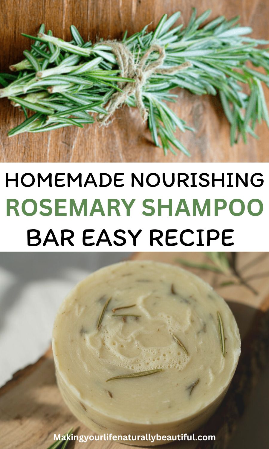 Homemade Rosemary Shampoo Bar Recipe - Gentle & Nourishing